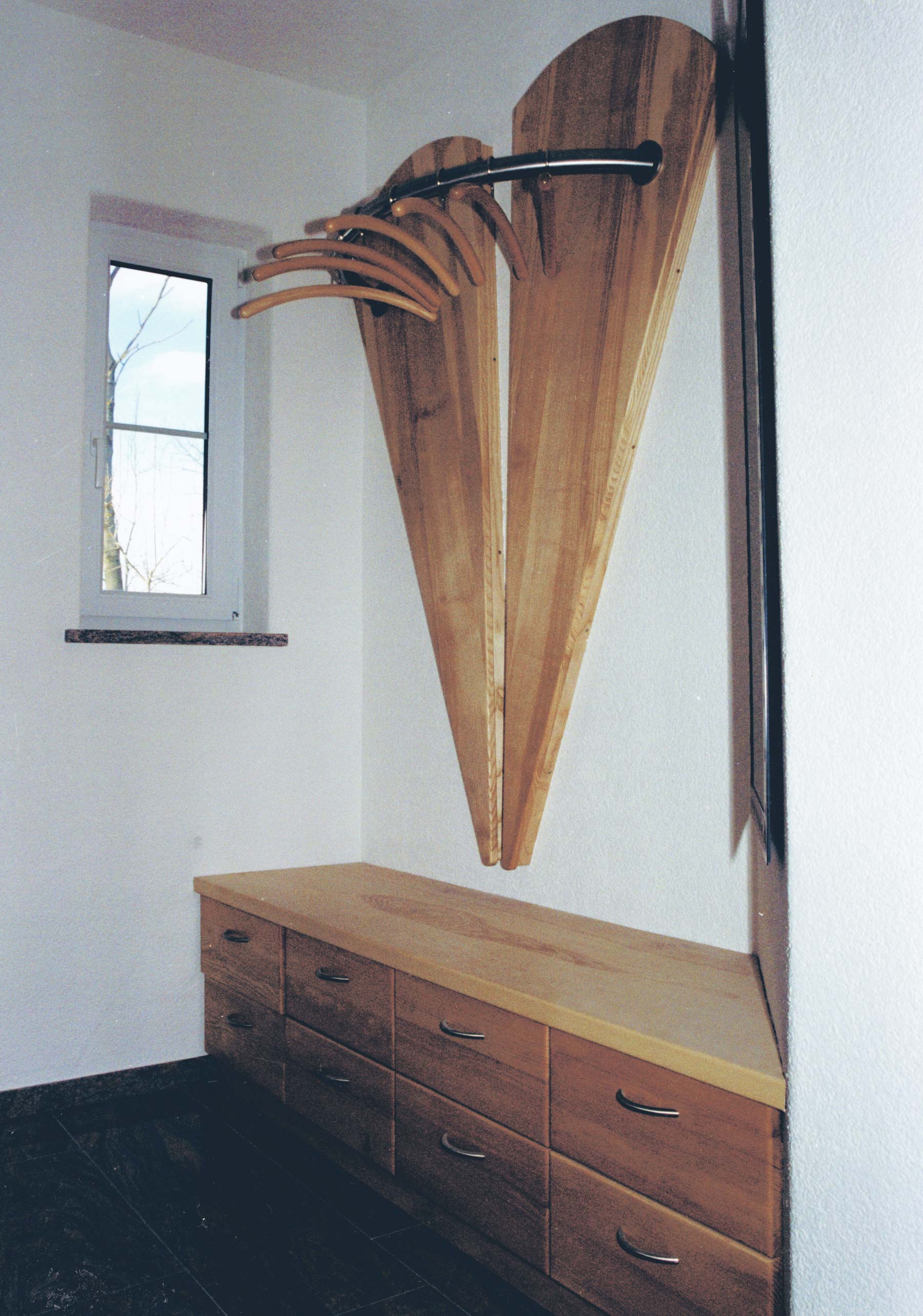 Garderobe im Hauseingang mit Schuhschrank
